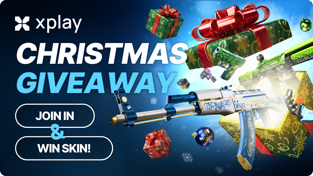 Christmas Giveaway on xplay.gg — join in and win awesome skins!