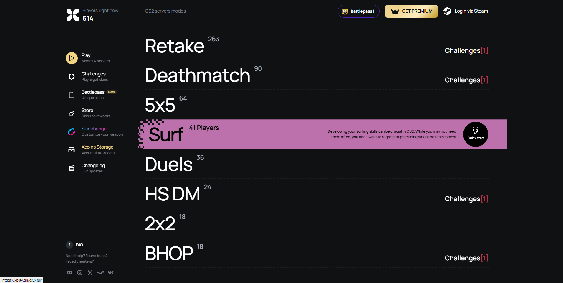 Best SURF Maps in CS2